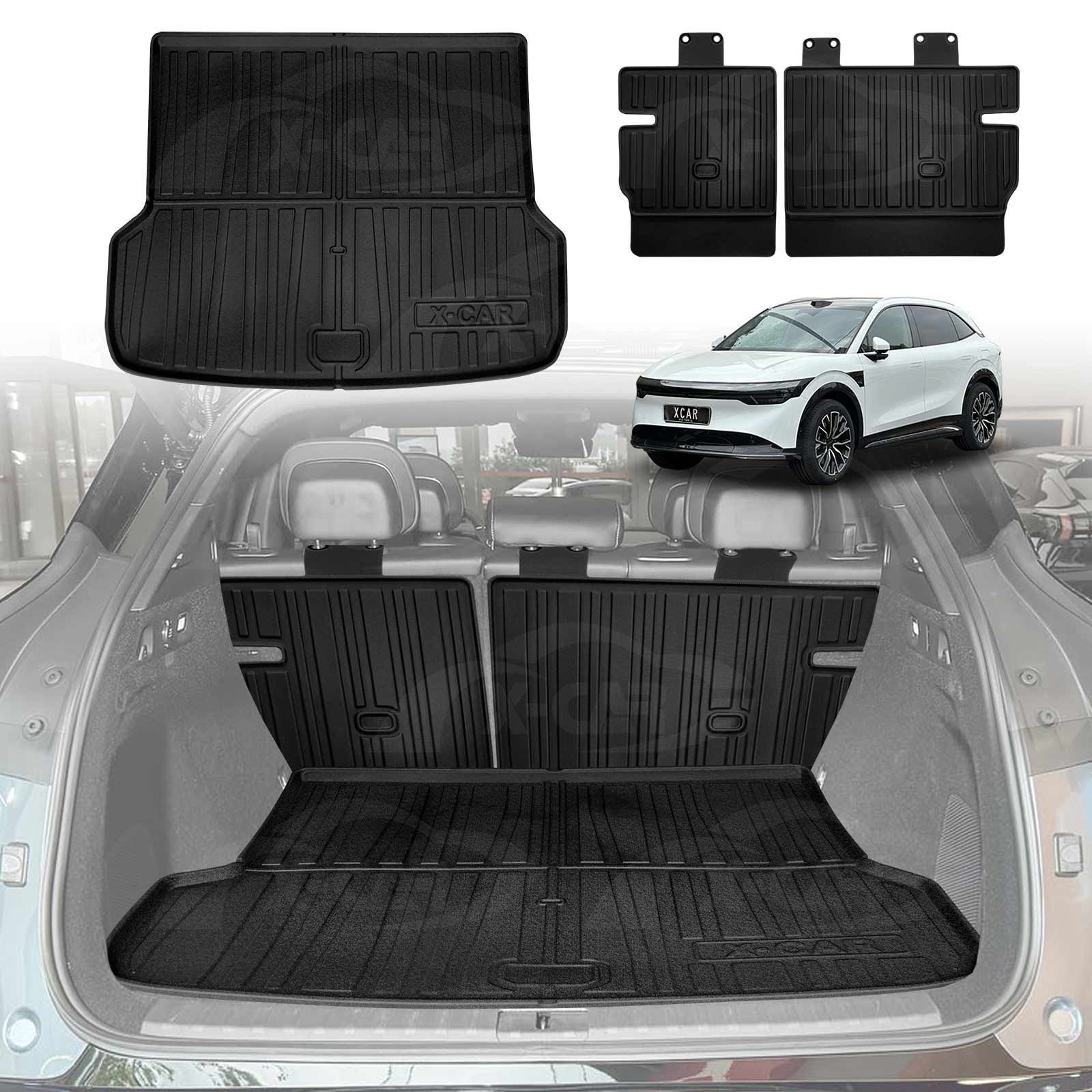 Boot Liner / Back Seat Protector for Zeekr 7X 2025-Onwards All Weather ...