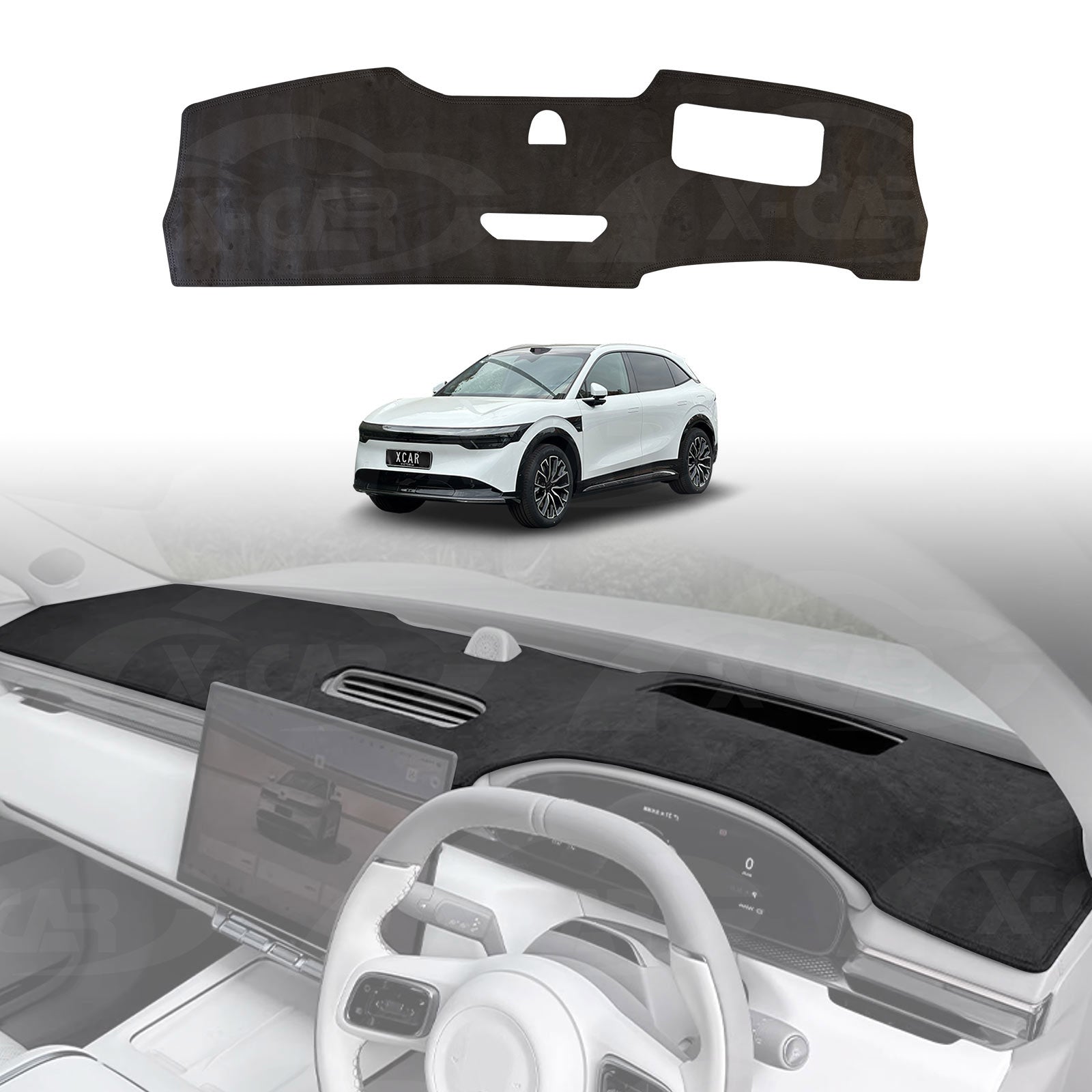 Dash Mat for Zeekr 7X 2025-Onwards Non-Slip Microfiber Pad Interior Ac ...