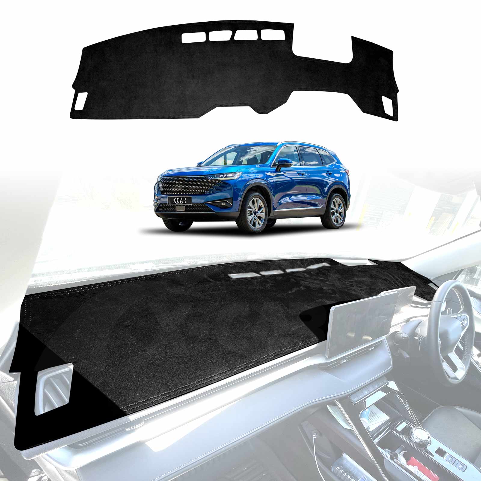Dash Mat for GWM Haval H6/H6 GT 2021-2025 Non-Slip Microfiber Pad Cover ...