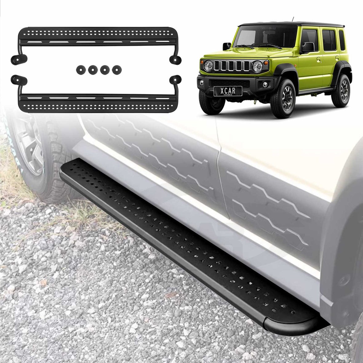 Side Step Bars for Suzuki Jimny XL | X-CAR