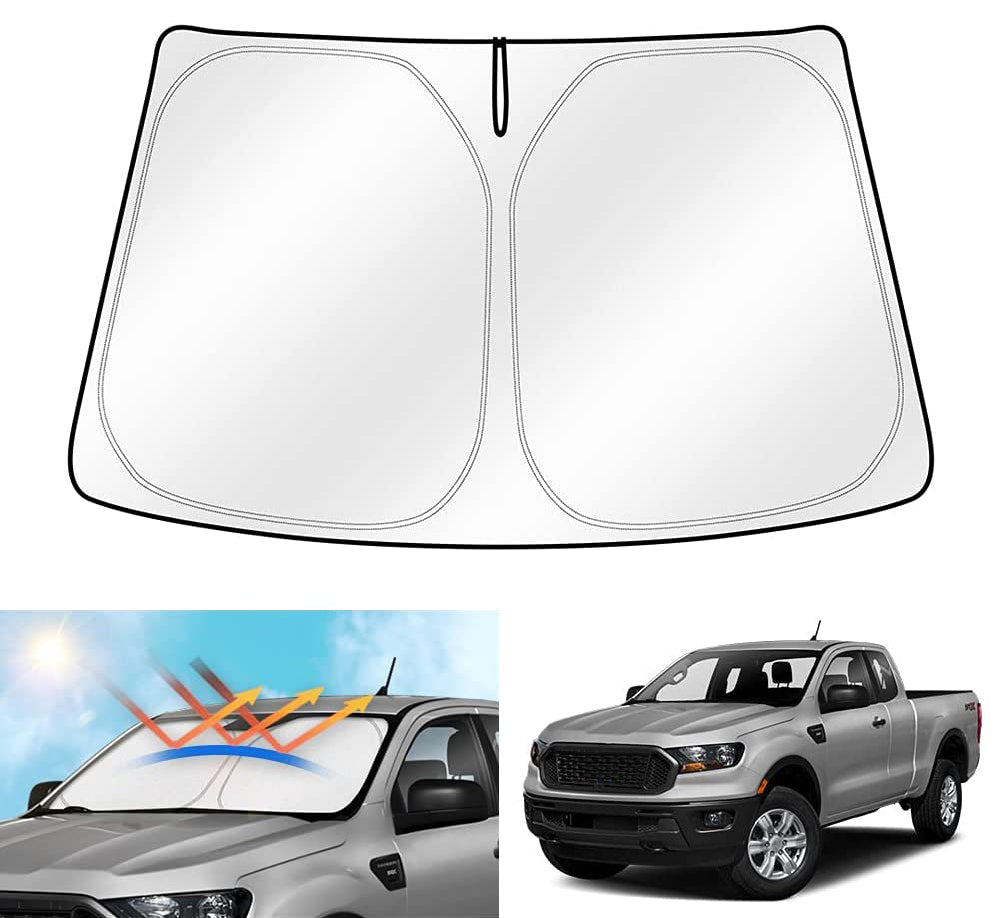 WindScreen Sun Shade for Ford Ranger 2011-2022 WindShield Sun Visor ...