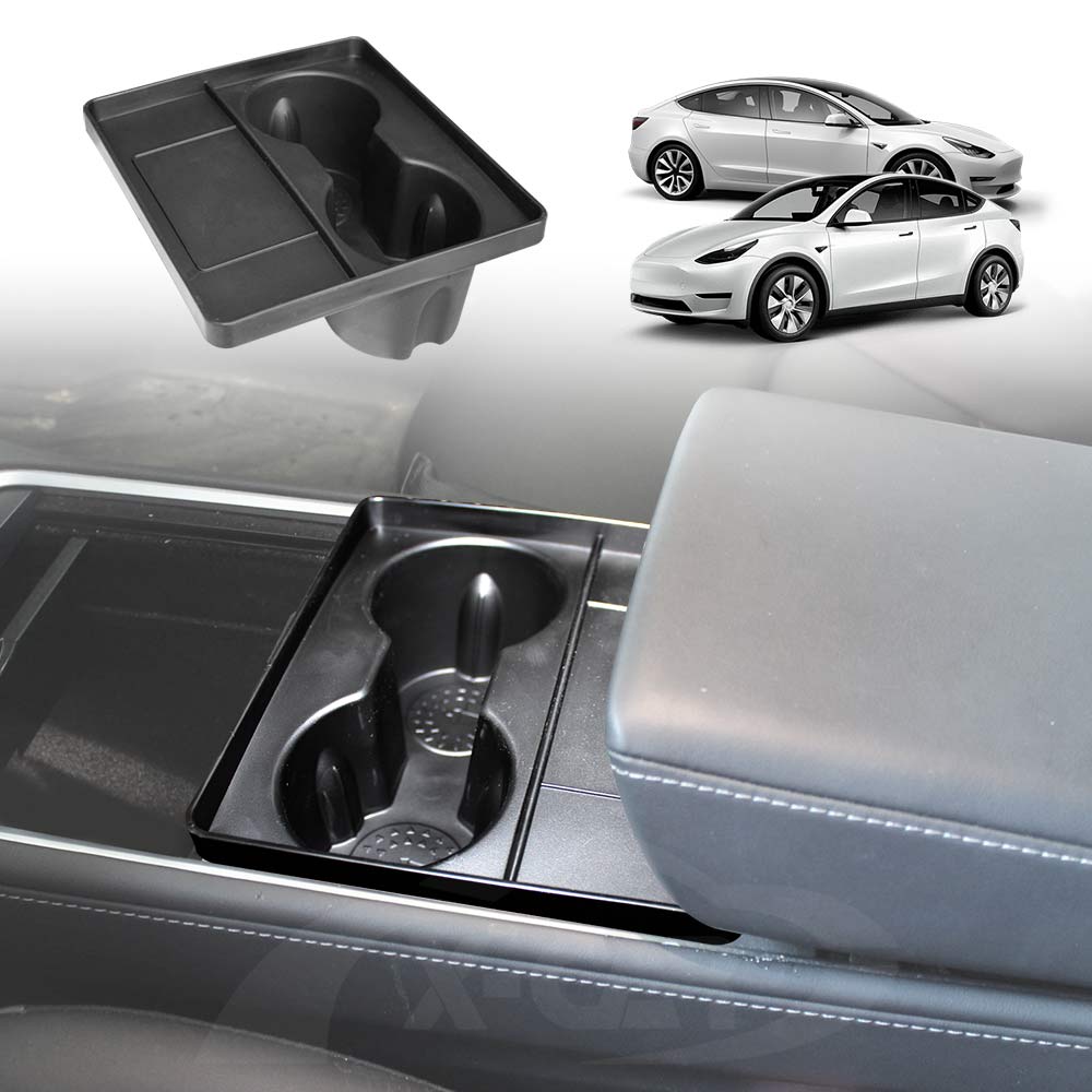 Tesla Model 3 Model Y Cup Holder Insert Tray Centre Console Rubber ...