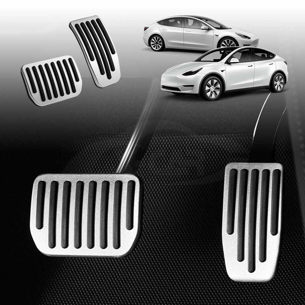 Tesla Model 3 Model Y Performance Foot Pedals Pads Cover Aluminum Non ...