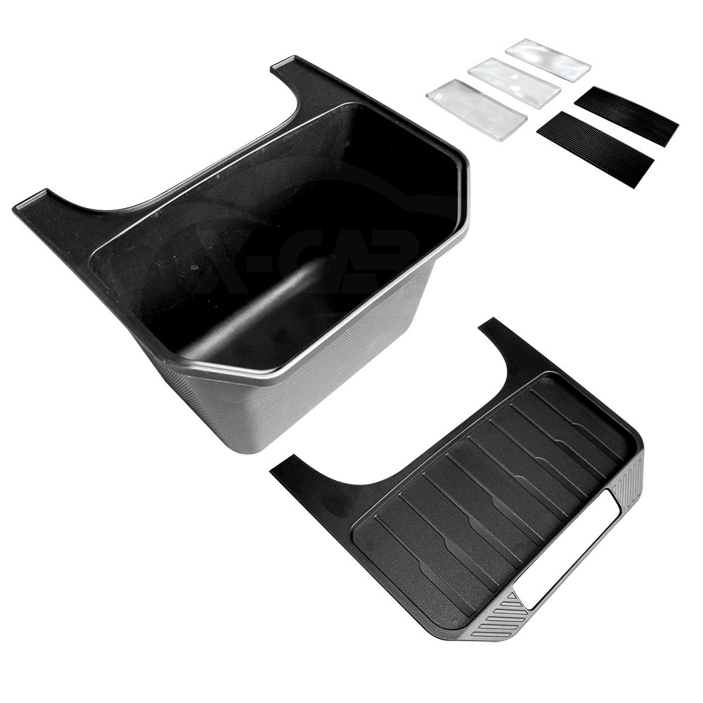 Tesla Model Y 2022-2025 Rear Seat Center Organizer Storage Bin with Lid ...