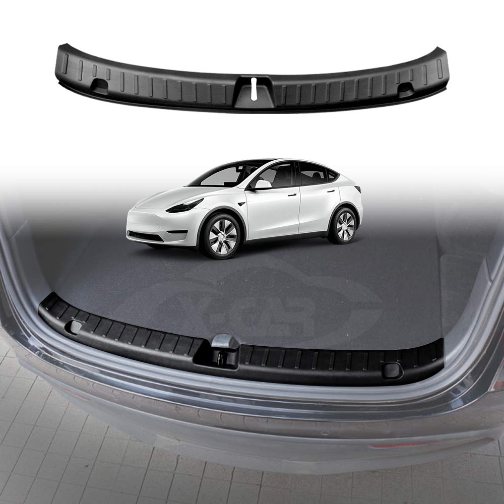 Tesla Model Y 2022-2025 Rear Bumper Guard Protector Boot Trunk Cover ...
