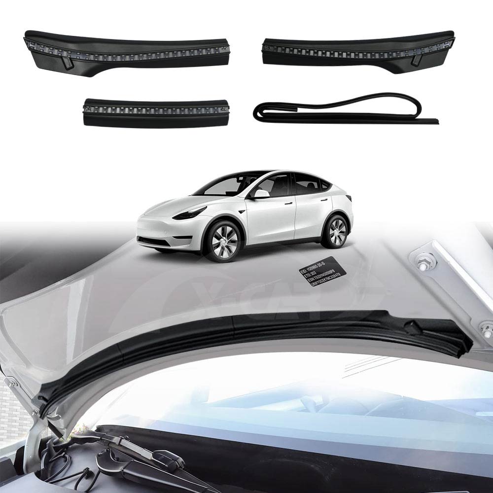 Tesla Model Y 2022-2025 Hood Weatherstrip Water Retaining Strip Front ...