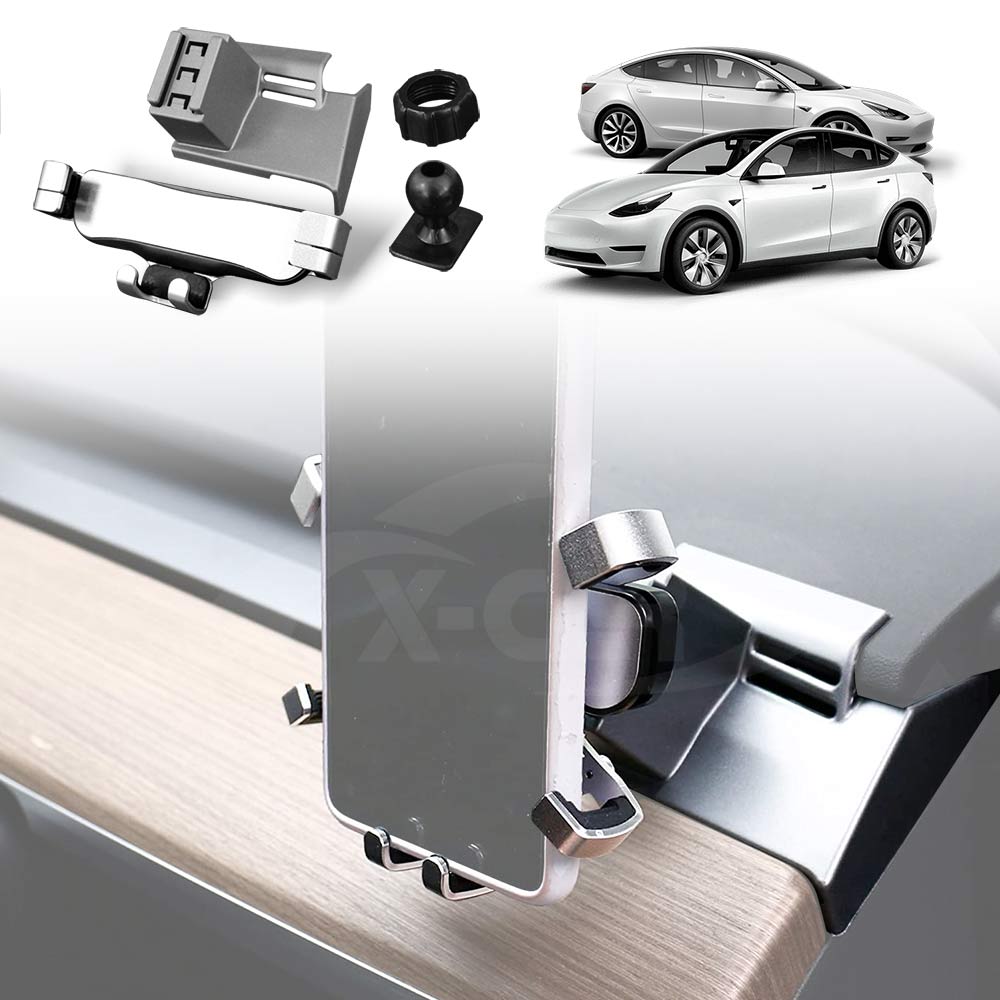 Tesla Model 3 / Model Y Phone Holder Accessories Adjustable Gravity Car ...